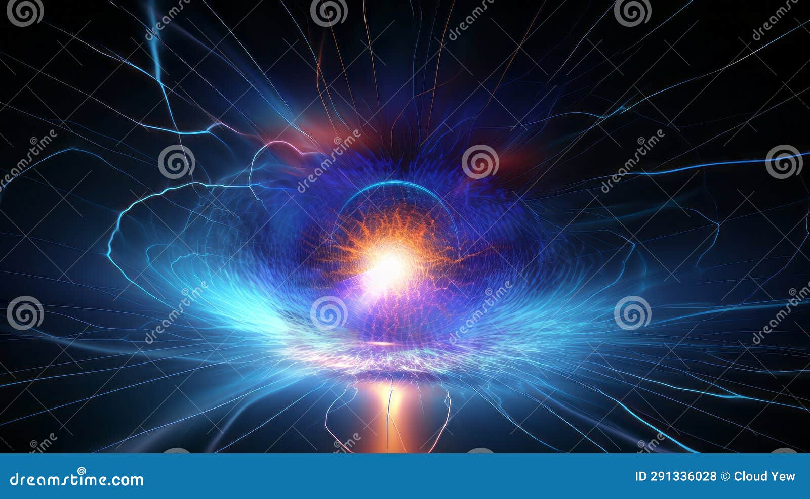 Dynamic Portrayal Neutron Star Radiation Beams Stock Illustration ...