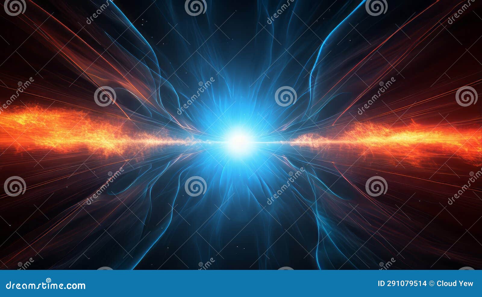 Dynamic Portrayal Pulsar Radiation Beams Stock Illustration ...