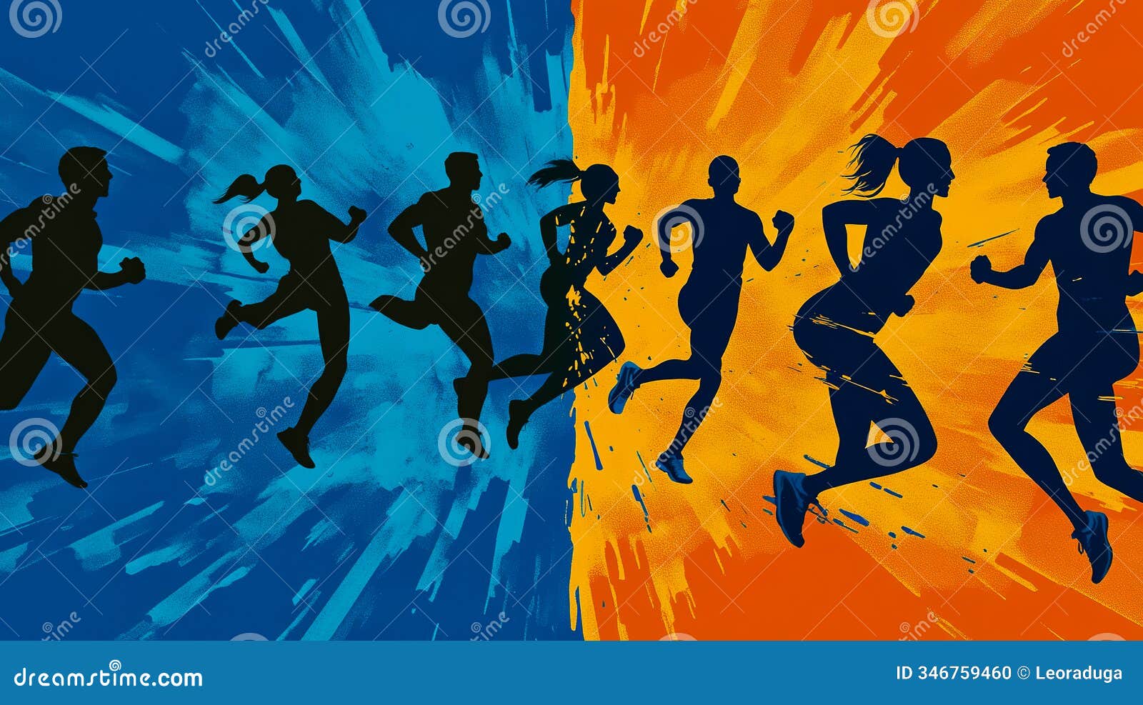 A Dynamic Poster Background for a Weight Loss Competition, Emphasizing ...