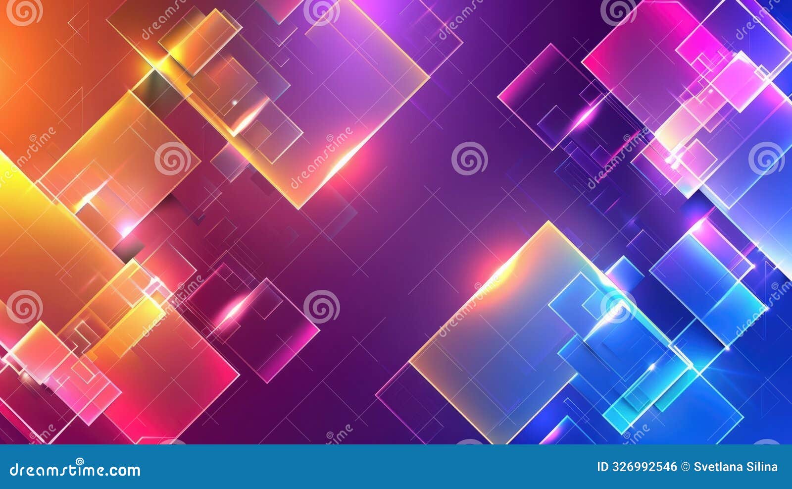 Dynamic Poster Design with Neon Gradient Background and Abstract ...