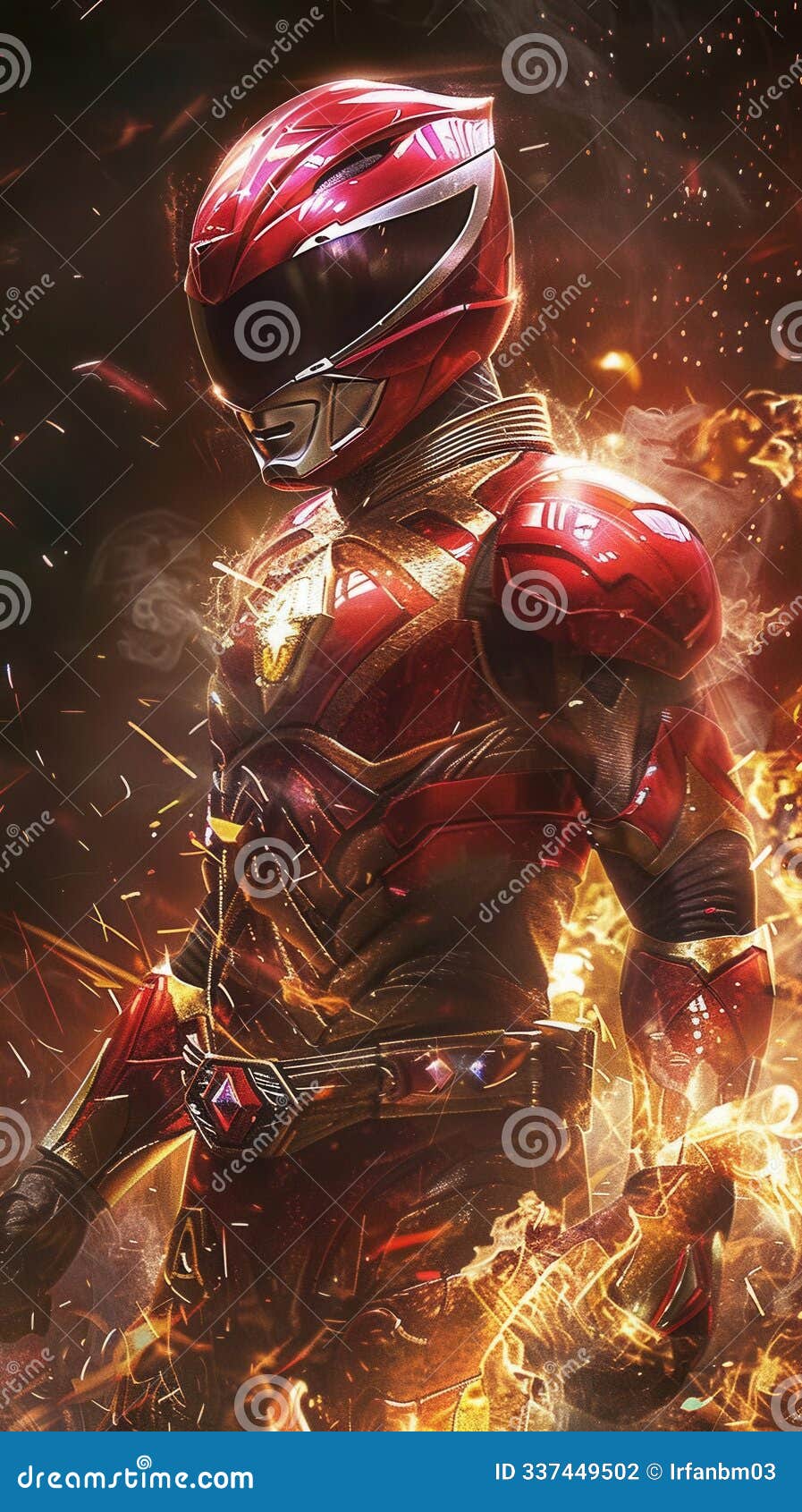 Dynamic Power Ranger Backgrounds. Action-packed Hero Illustrations ...