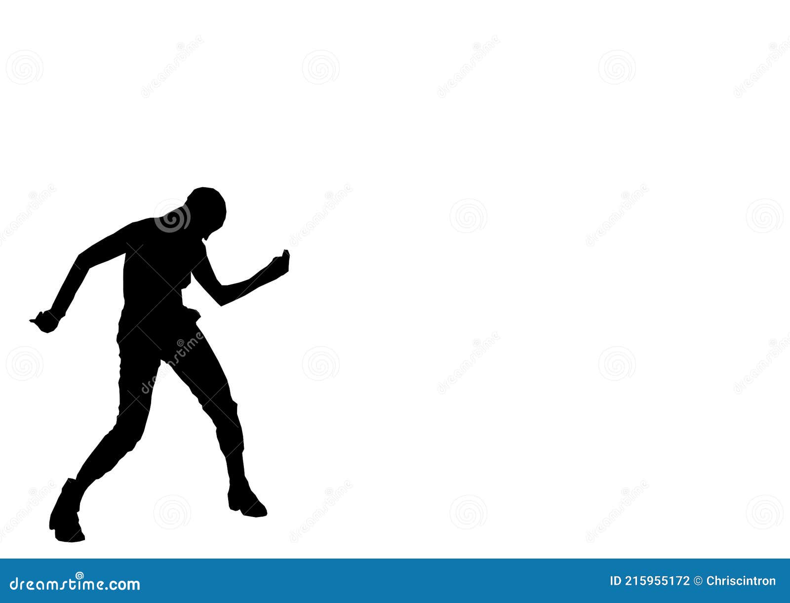 Dynamic Powerful Dancer Flat Art Illustration #2 Stock Illustration ...