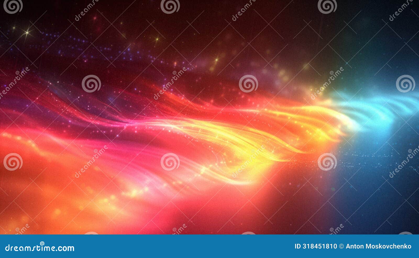 Dynamic Prismatic Light Beams Creating a Sense of Motion on a Dark ...