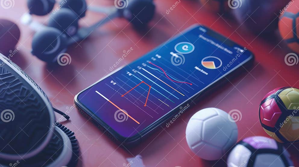 Dynamic Progress Bar in Sports Training App on Smartphone Interface for ...