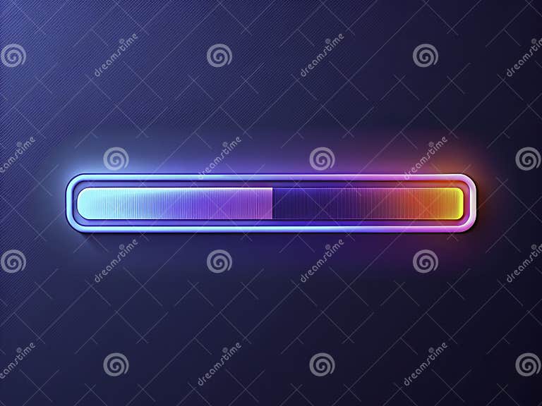Dynamic Progress Bar UI Element Aerial Perspective of Download and ...