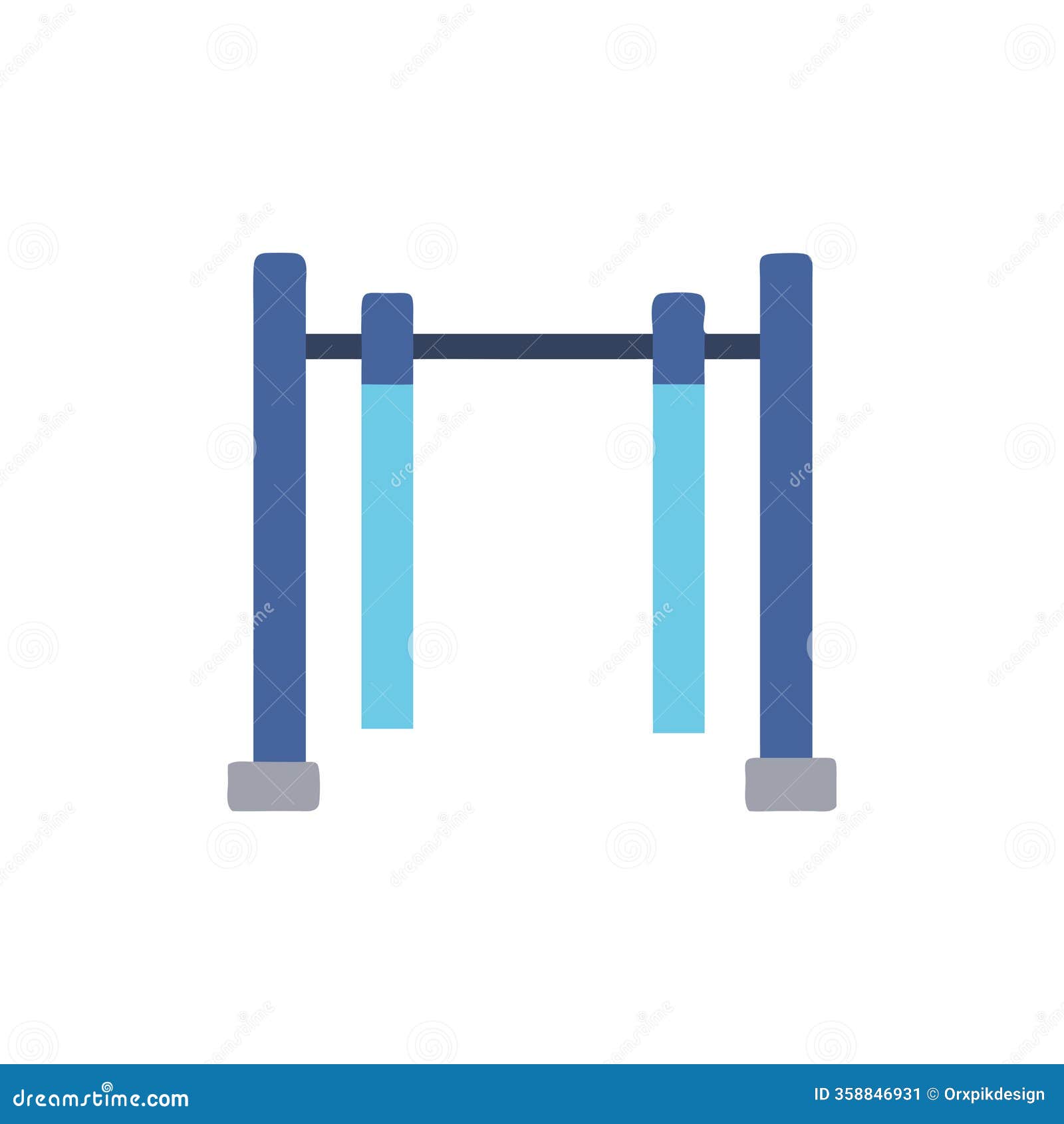 Dynamic Pull-Up Bar Icon stock illustration. Illustration of ...
