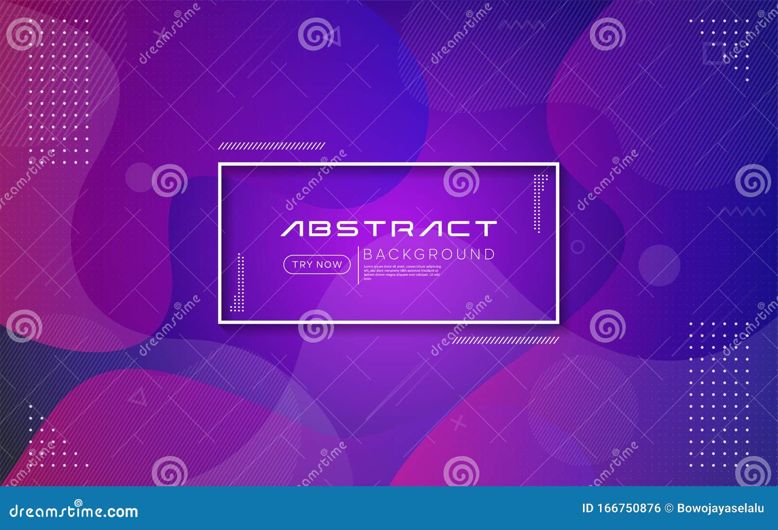 Dynamic Purple Color Background with Abstract Fluid Textured Decoration ...