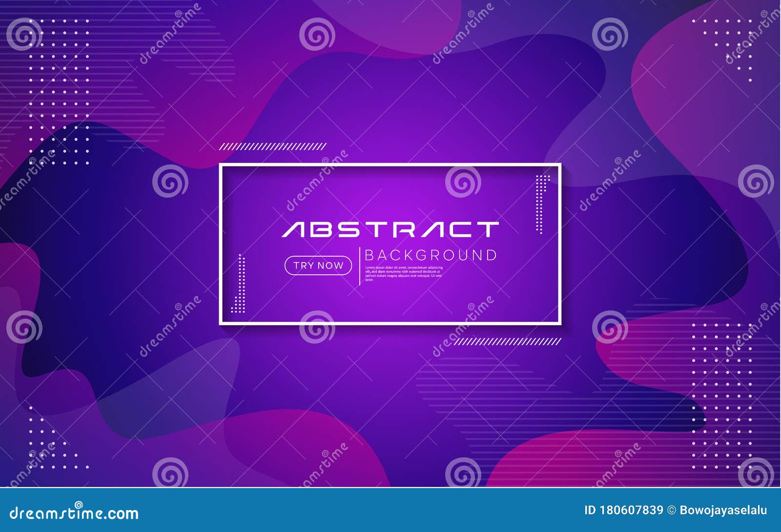 Dynamic Purple Color Background with Abstract Fluid Textured Decoration ...