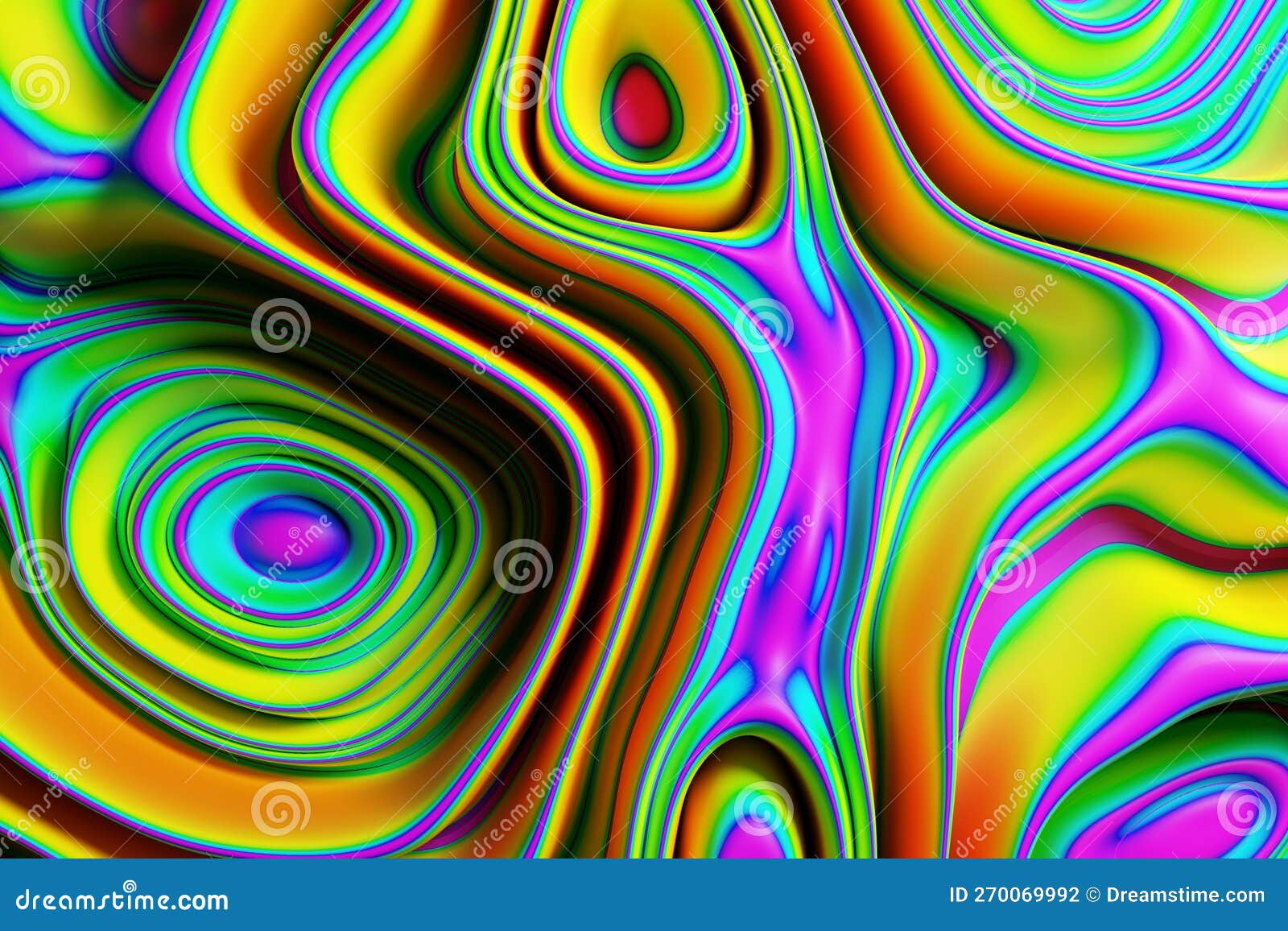 Rainbow Liquid Form Cartoon Vector | CartoonDealer.com #6435777