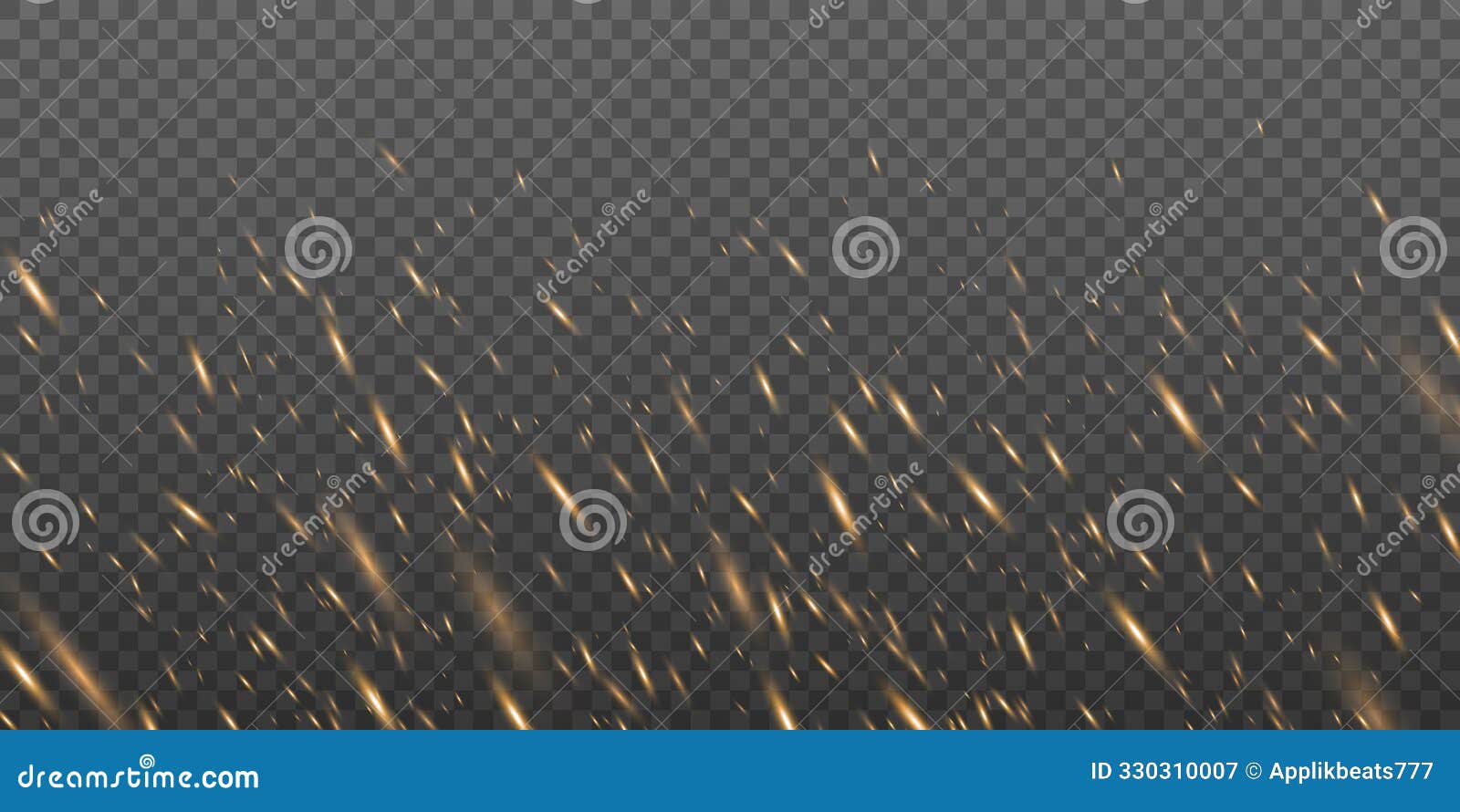 Dynamic Random Fire Particles Isolated on Dark Transparent Background ...