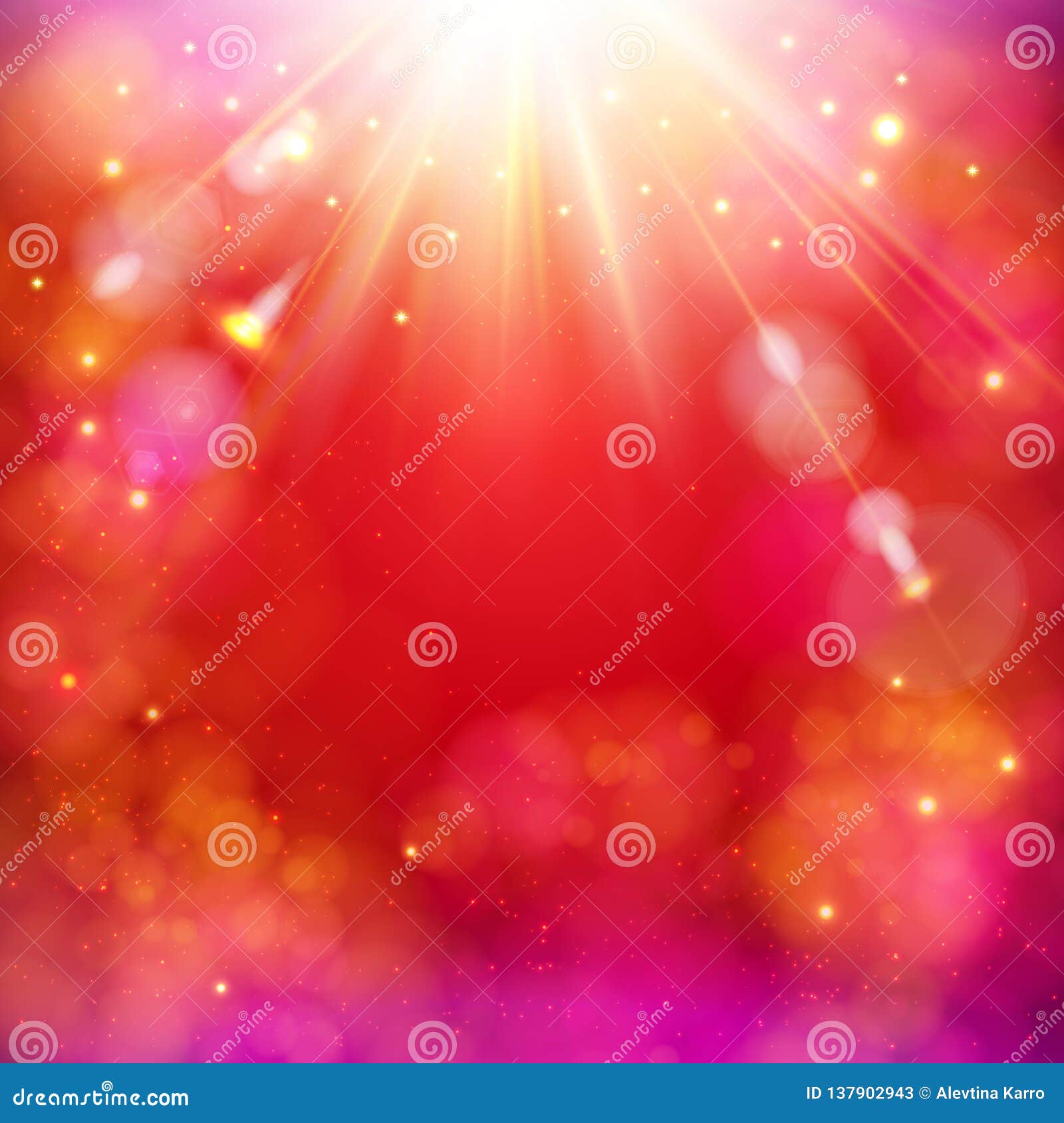 Dynamic Red Abstract Background with a Bright Star Burst. Stock Vector ...