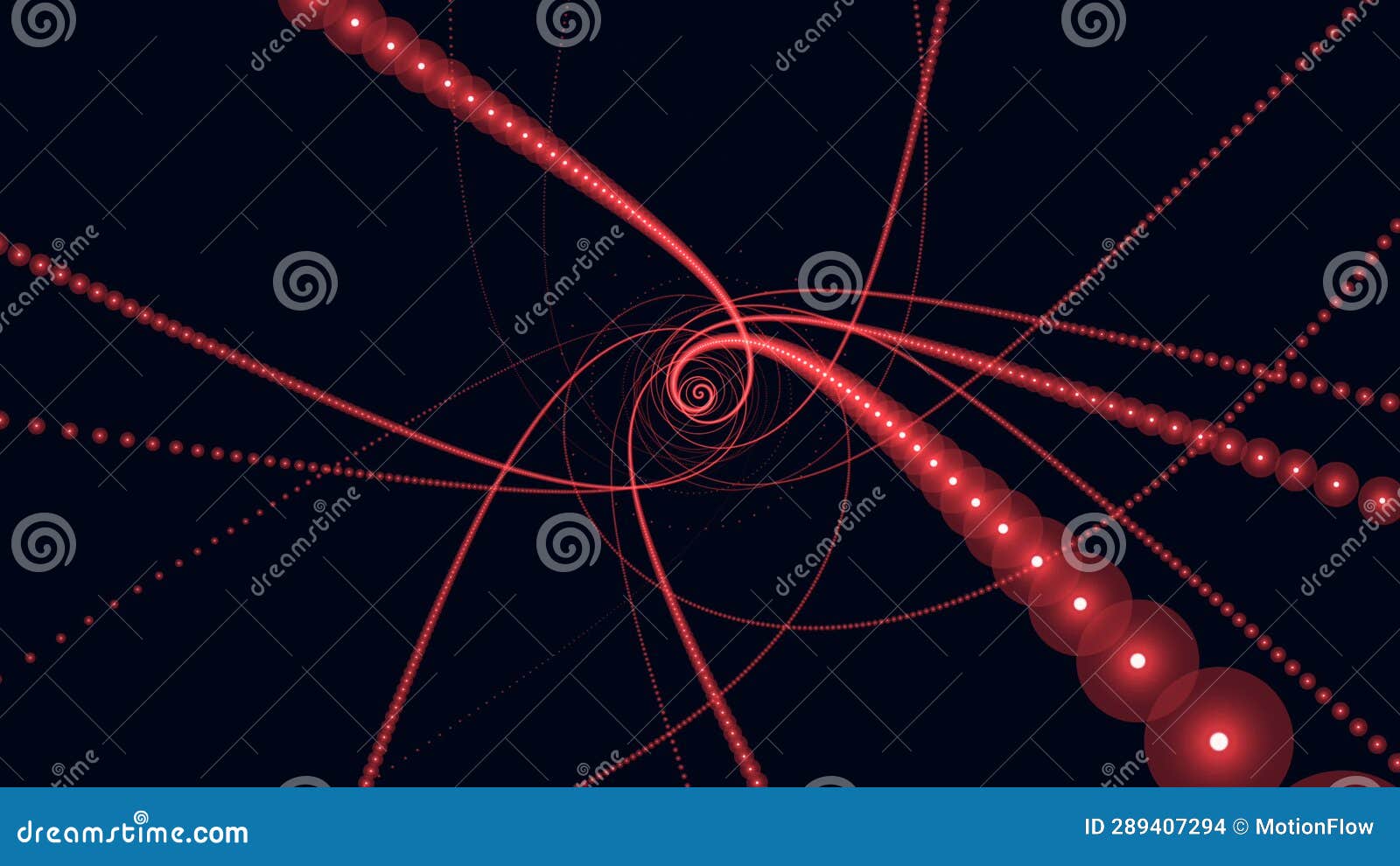 Dynamic Red Spiral Pattern Striking 3d Rendering of Moving Curves Stock ...
