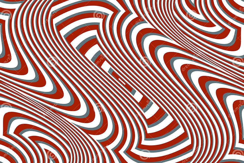 Dynamic Red and White Wave Patterns Create an Abstract Visual Symphony of Motion Stock ...