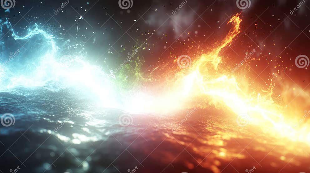 A Dynamic Representation of Contrasting Elements, Showcasing Vibrant ...