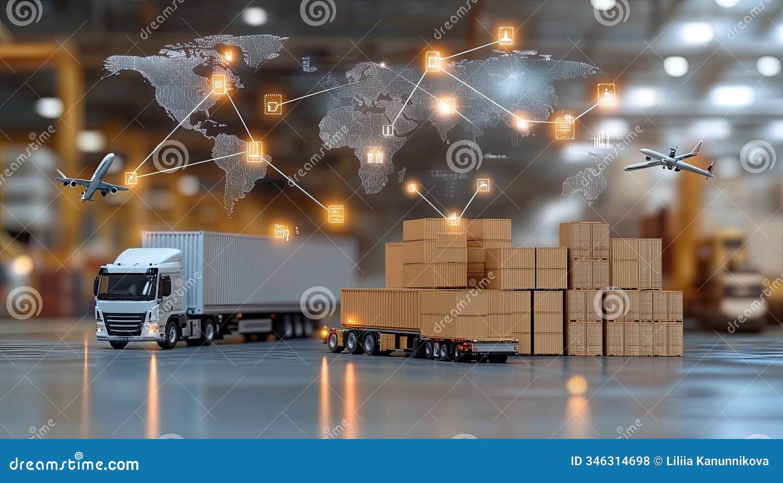A Dynamic Representation of Global Logistics Featuring Connections ...