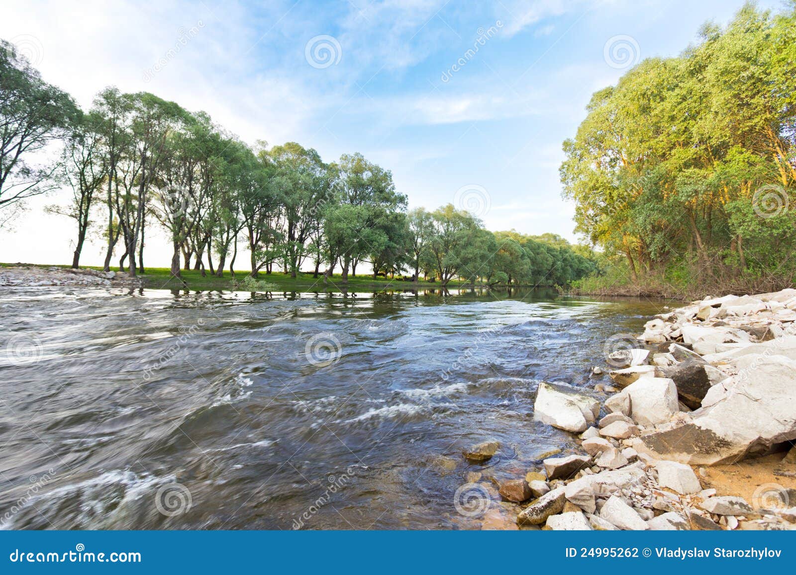 A dynamic river stock photo. Image of landscape, clear - 24995262