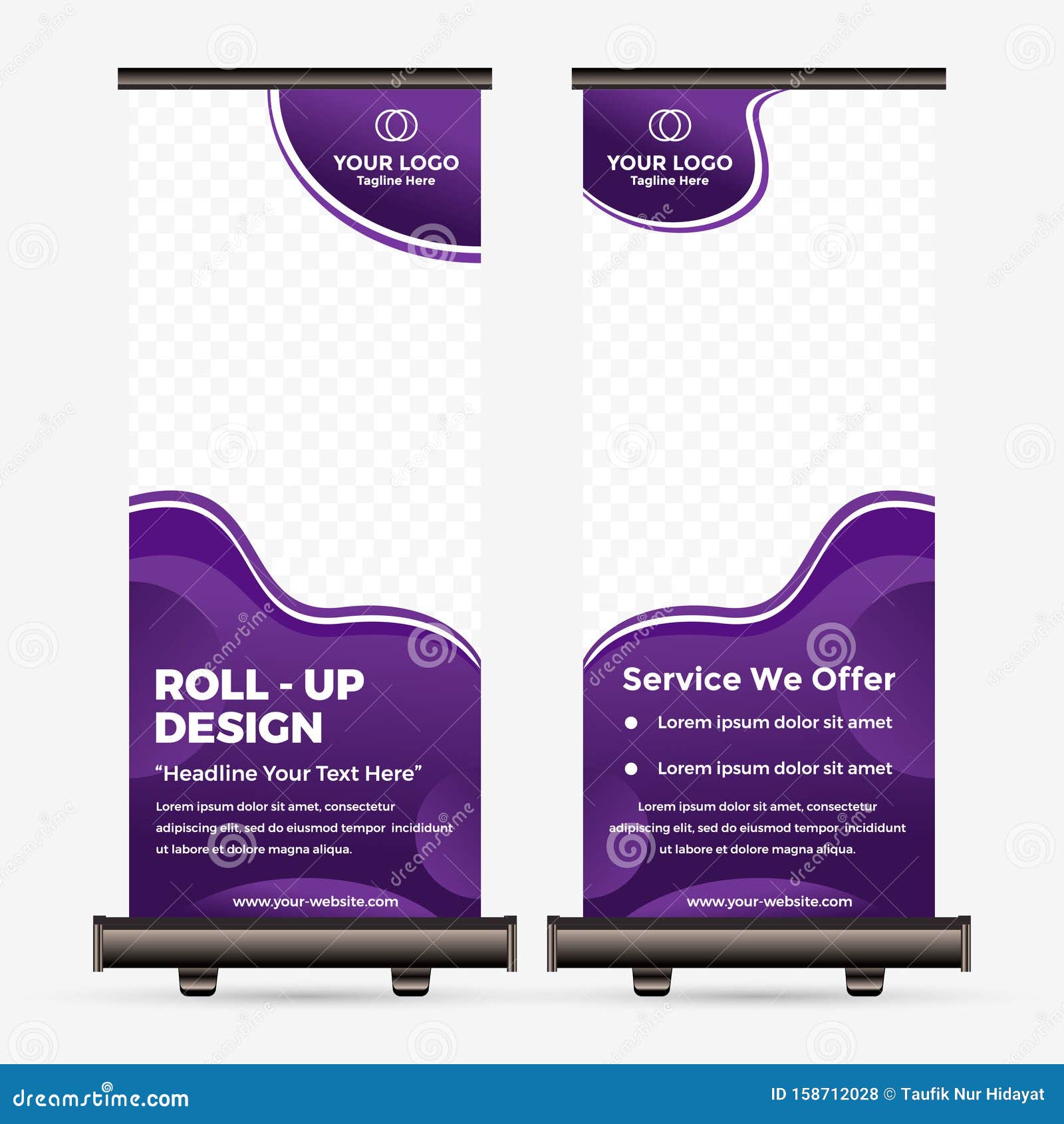 Dynamic Business Banner Gradient Background Stock Vector - Illustration ...