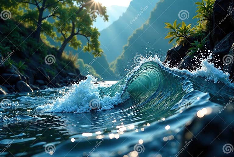 Dynamic Rope Wave Abstract Background Design Element Elegant ...