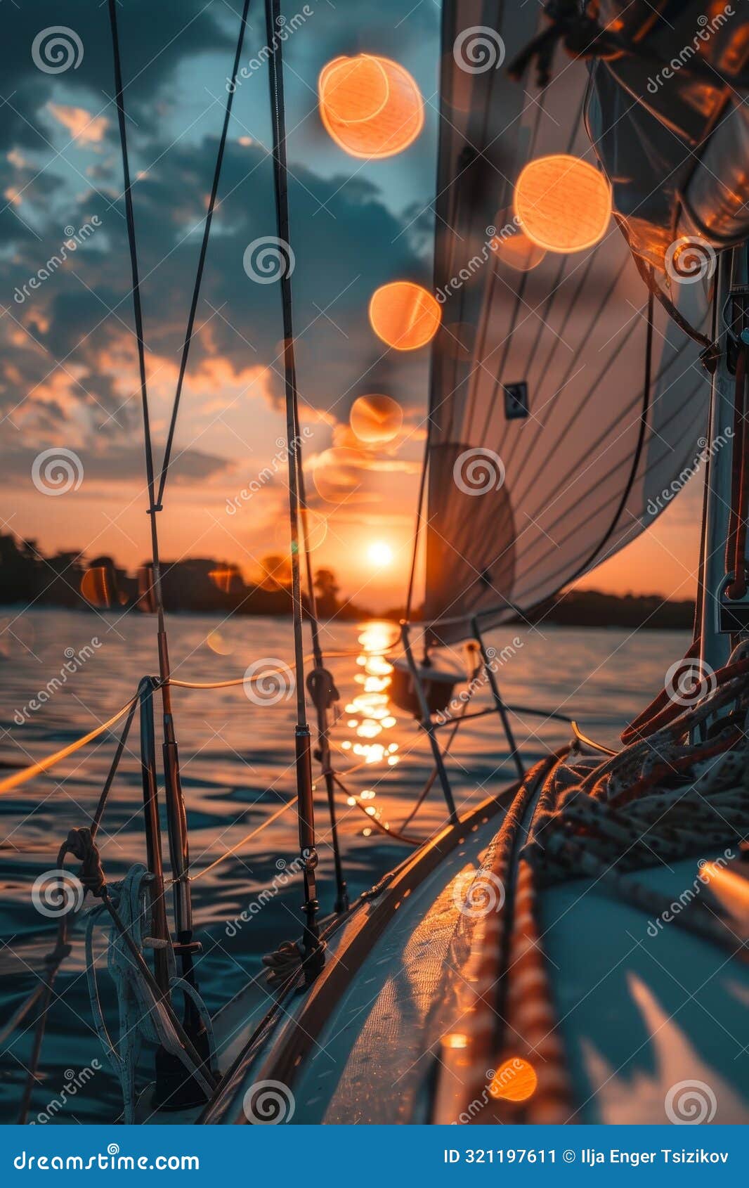 Dynamic Sail in Wind Capturing Power and Elegance of Sailing, Summer ...