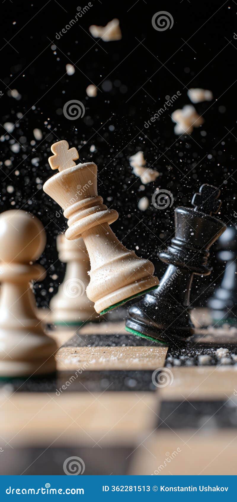 Chess Pieces in Motion stock image. Image of moves, checkmate - 362281513