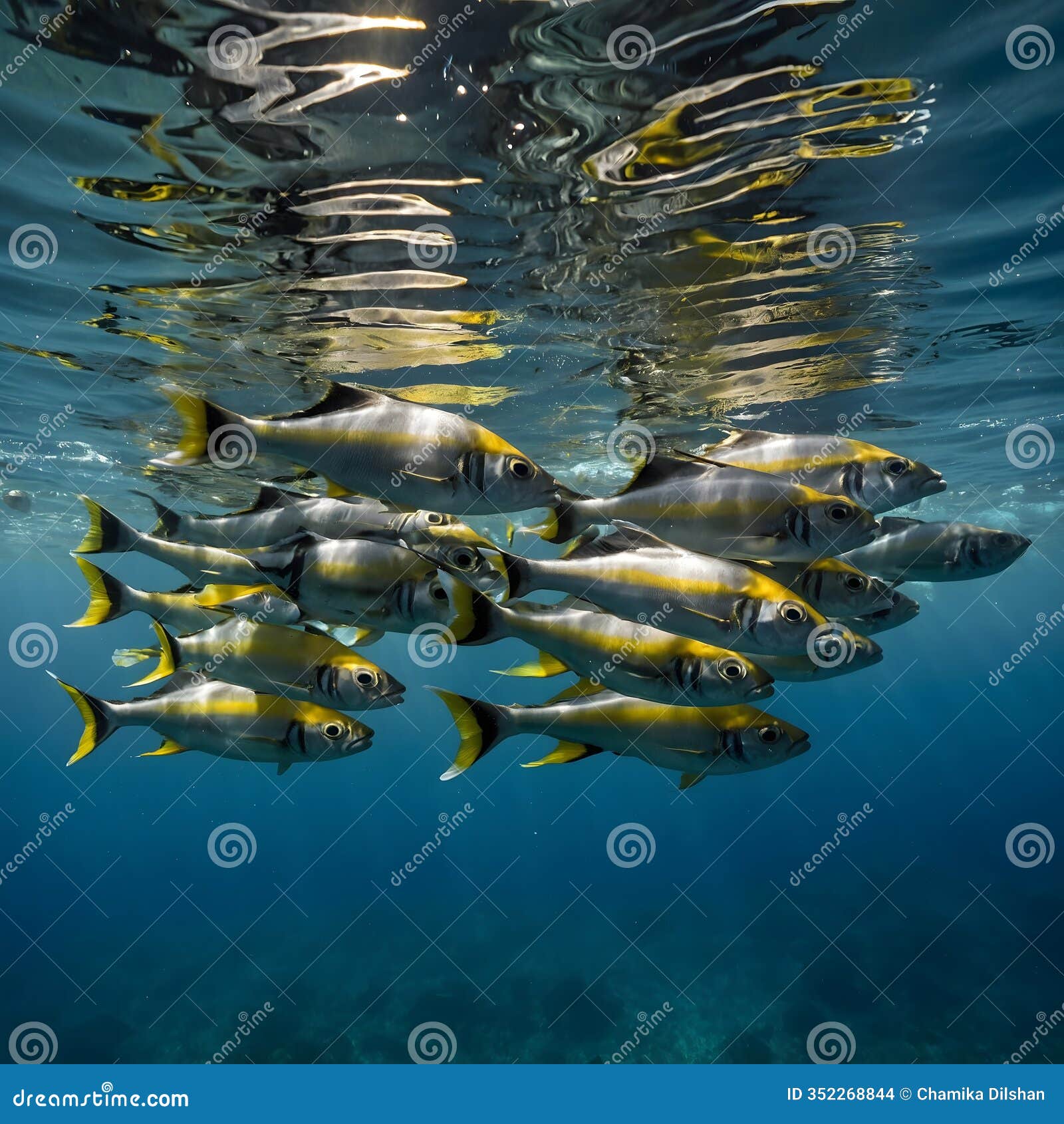 Rhythmic Swimmers: Tequila Splitfins in a Well-Coordinated School Stock ...