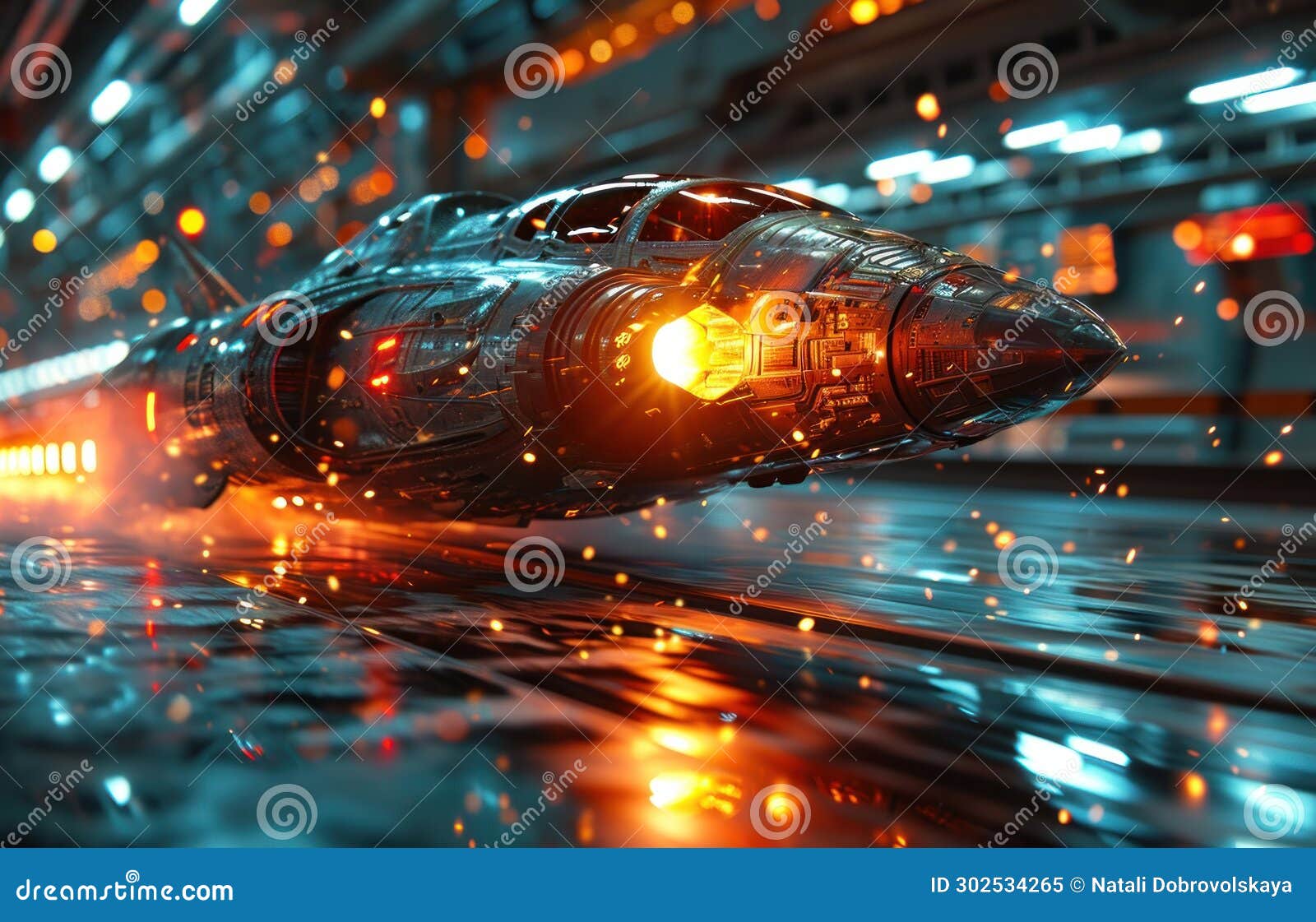 A Dynamic Scene Where Advanced Weaponry and Futuristic Projectiles ...