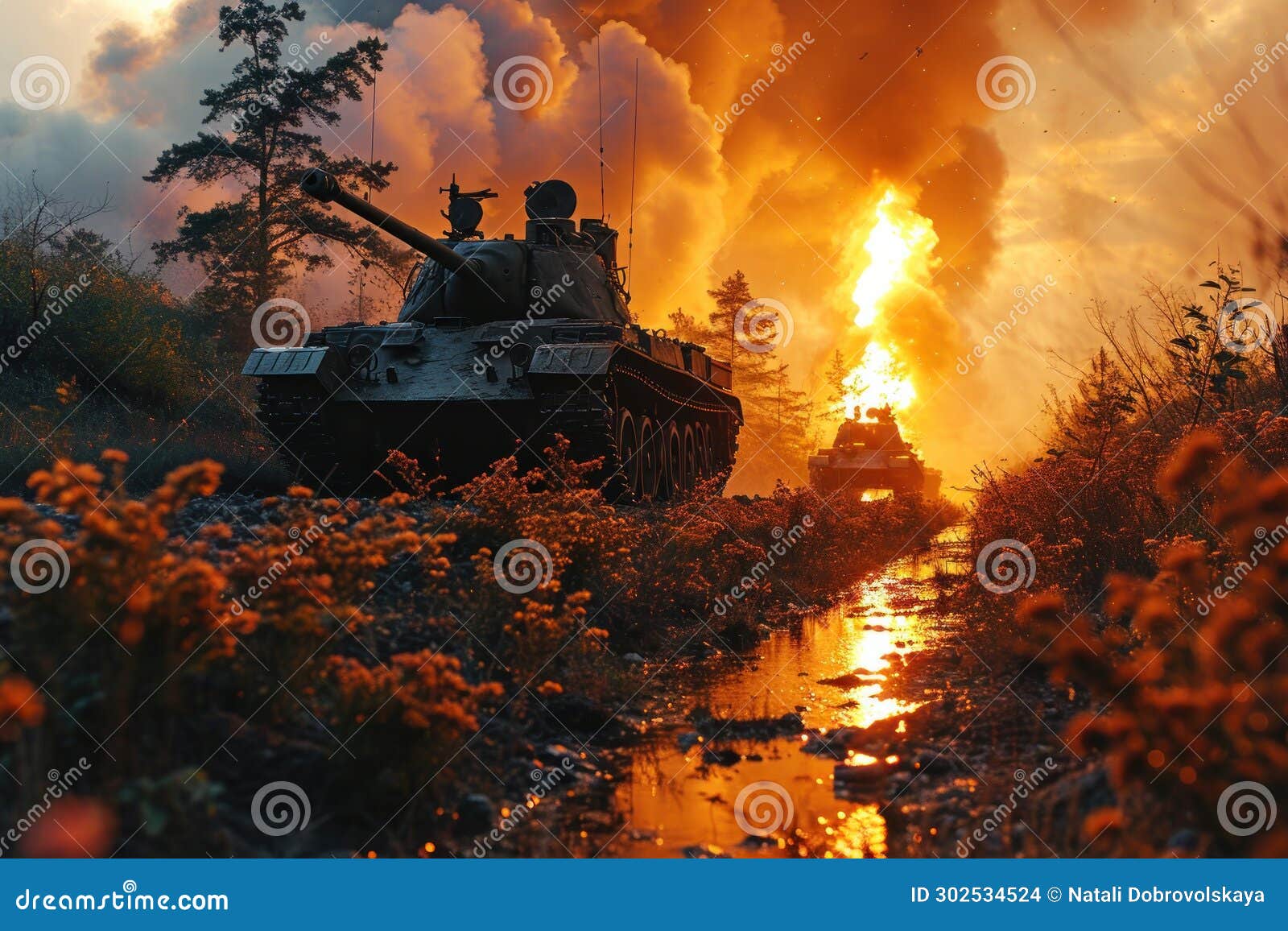 A Dynamic Scene Where Advanced Weaponry and Futuristic Projectiles ...