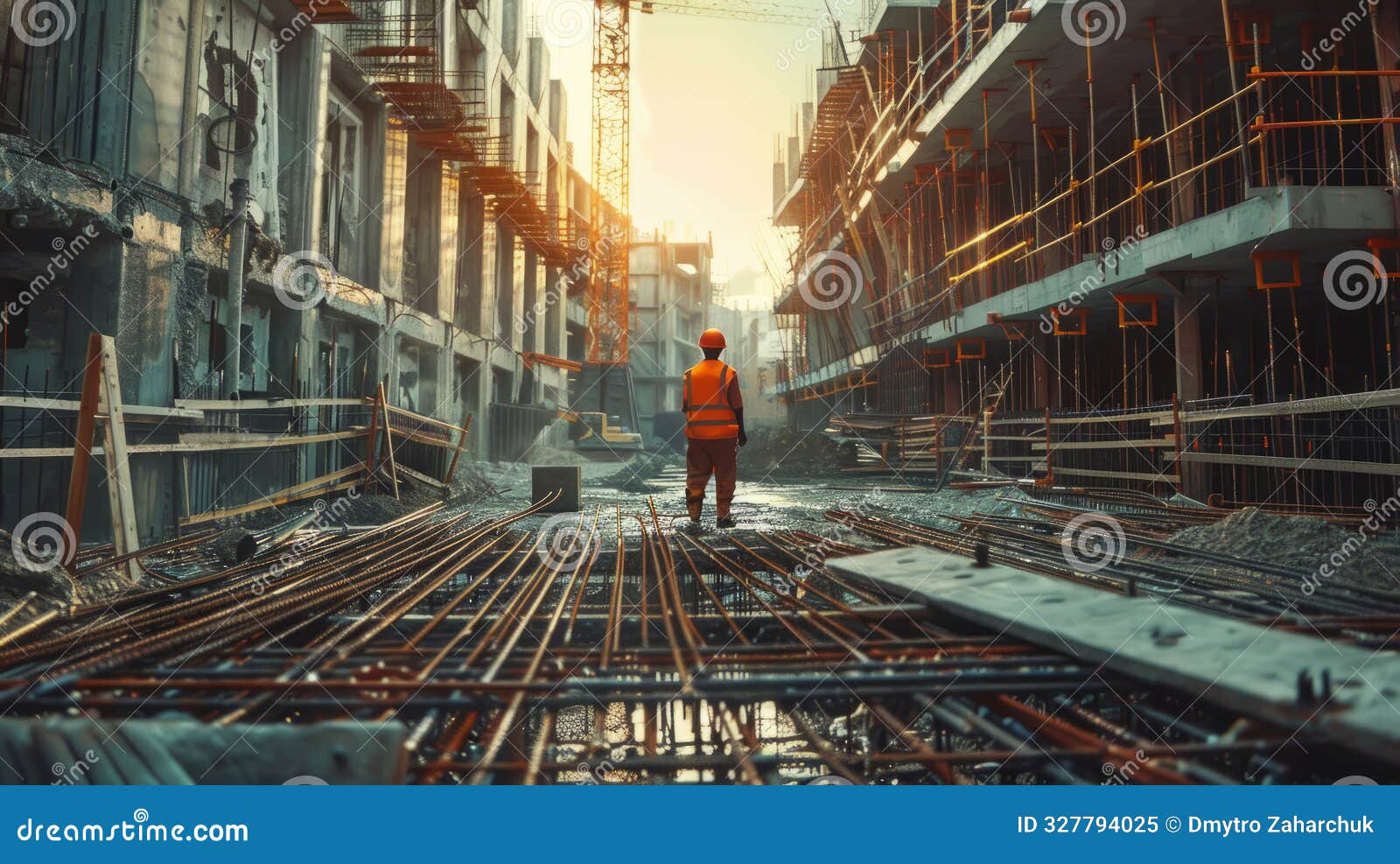 Dynamic Scenes from Construction Sites, Showing Teamwork and ...