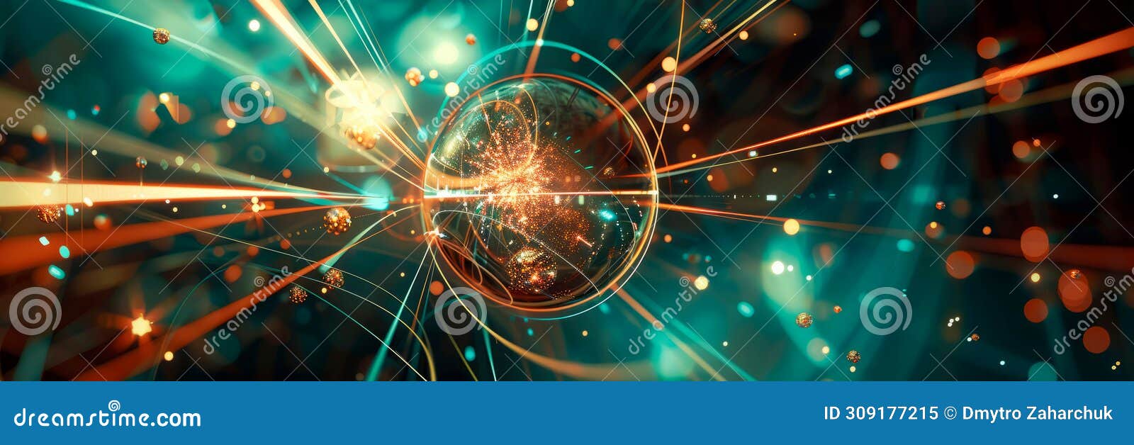 Dynamic Science Background With Abstract Geometric Shapes And Lines ...