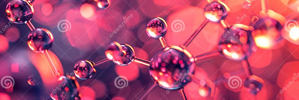 Dynamic Science Background with Abstract Geometric Shapes and Lines ...