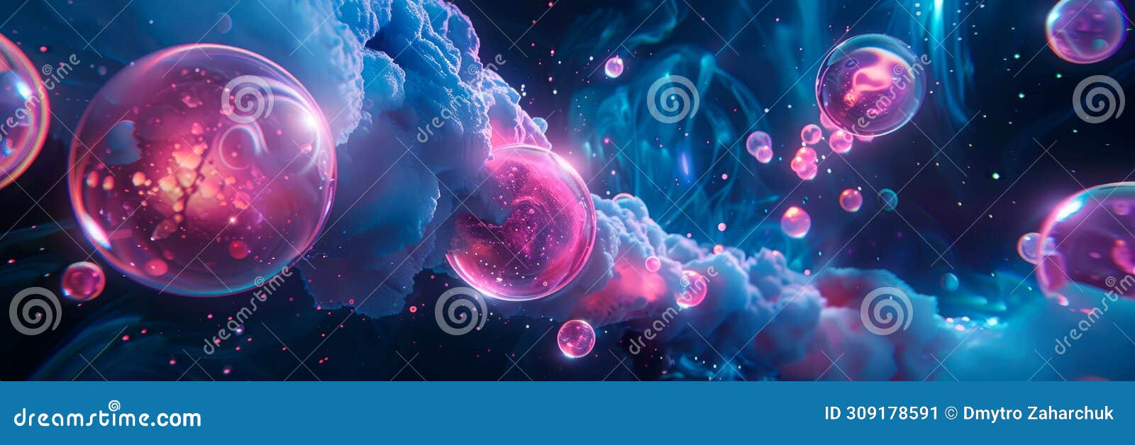 Dynamic Science Background With Pulsating Energy Fields And Glowing ...