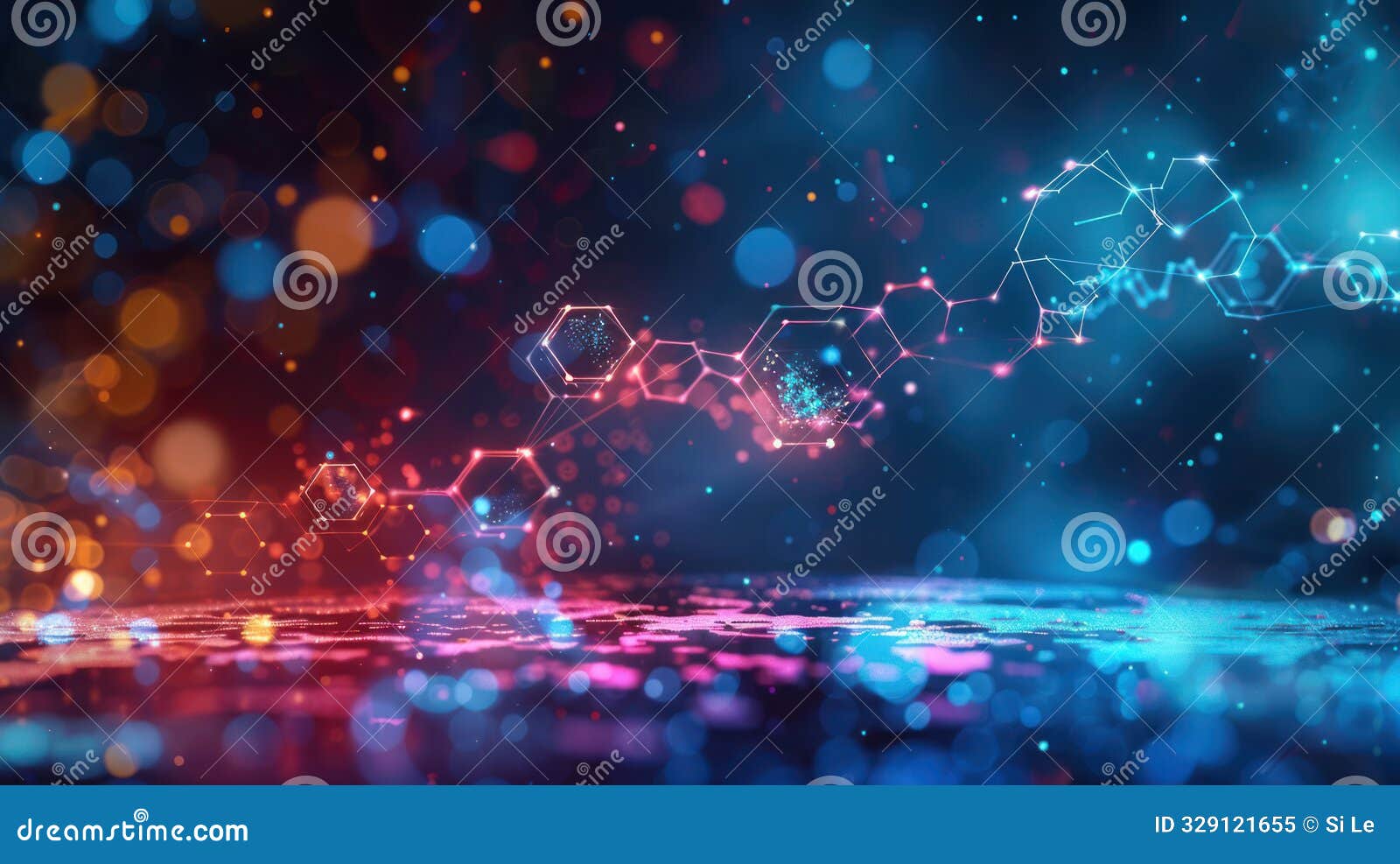 Exciting Science Exhibition Banner With Planets And Telescopes Stock ...