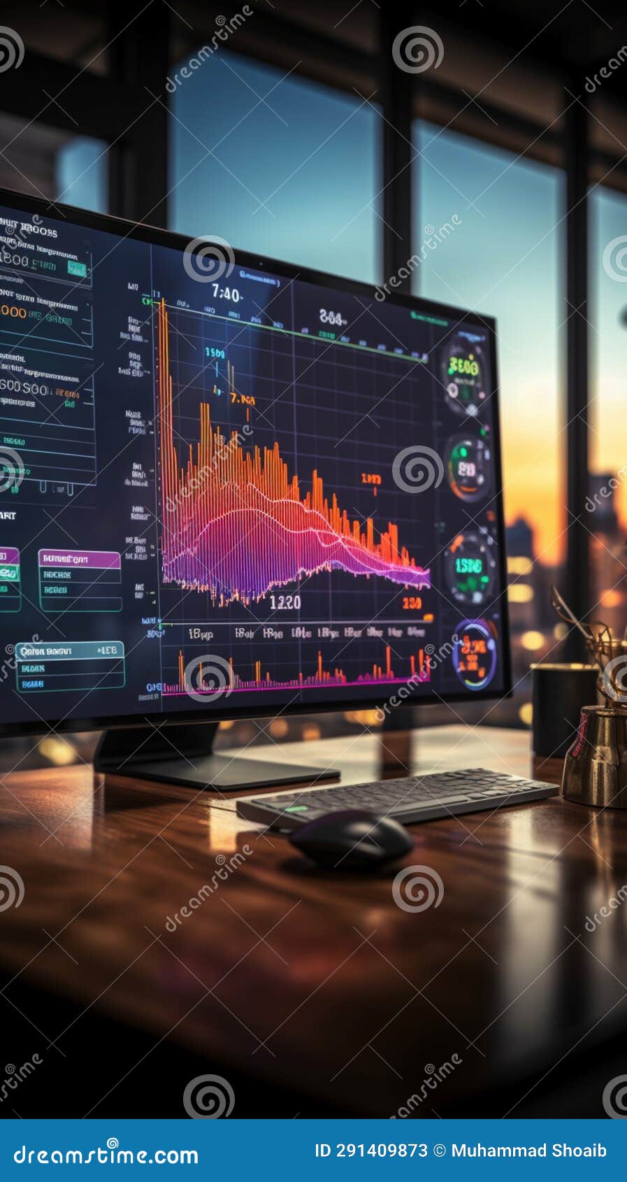 Dynamic Screen Pairs Financial with Vivid Graph, Illustrating Data ... Dynamic Screen Pairs Financial with Vivid Graph, Illustrating Data ...