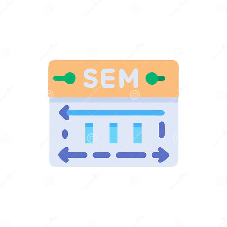Dynamic SEM Icon for Campaigns Stock Illustration - Illustration of ...