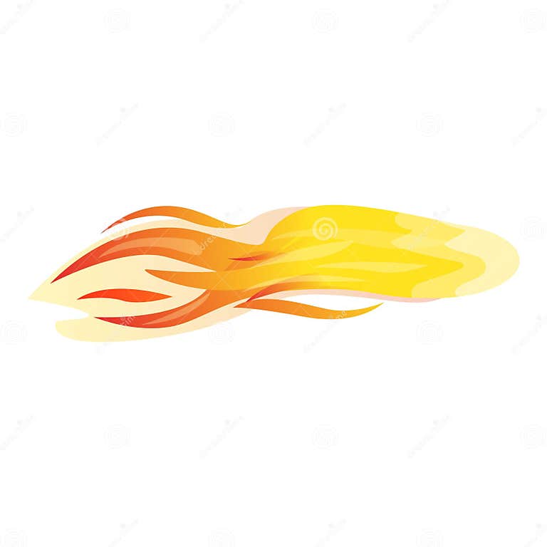 Abstract Fire Flame Moving Upwards Creating Dynamic Shape Stock ...
