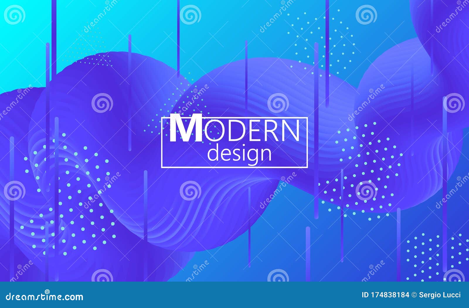 Dynamic Shapes. 3D Background. Vector Illustration Stock Vector ...