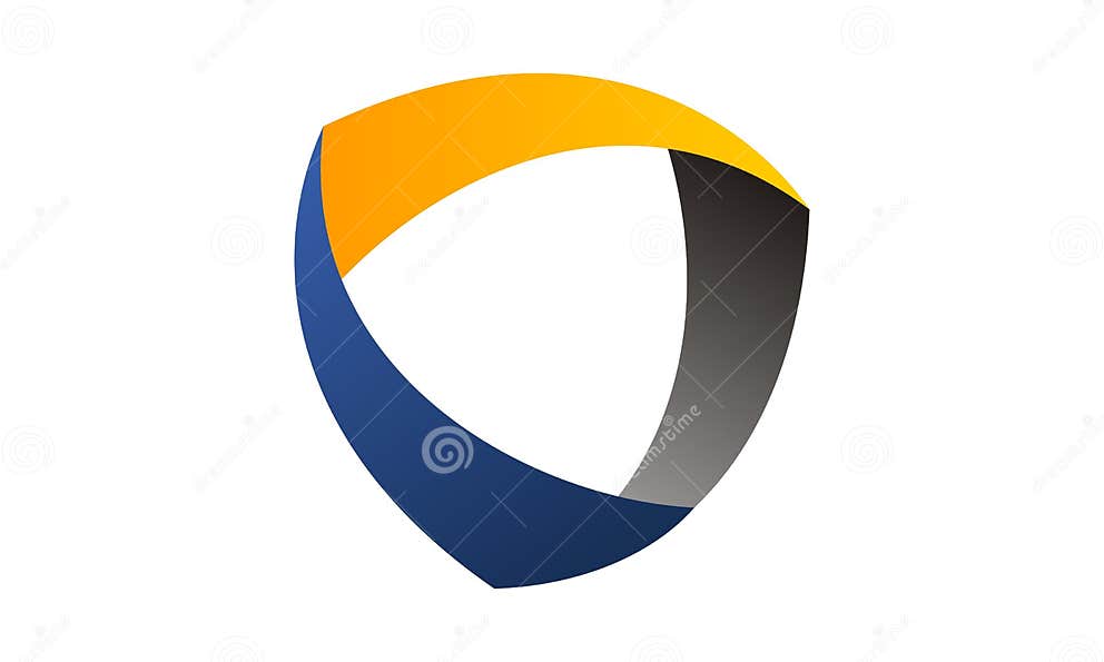 Dynamic Shield Logo Design Template Stock Vector - Illustration of ...