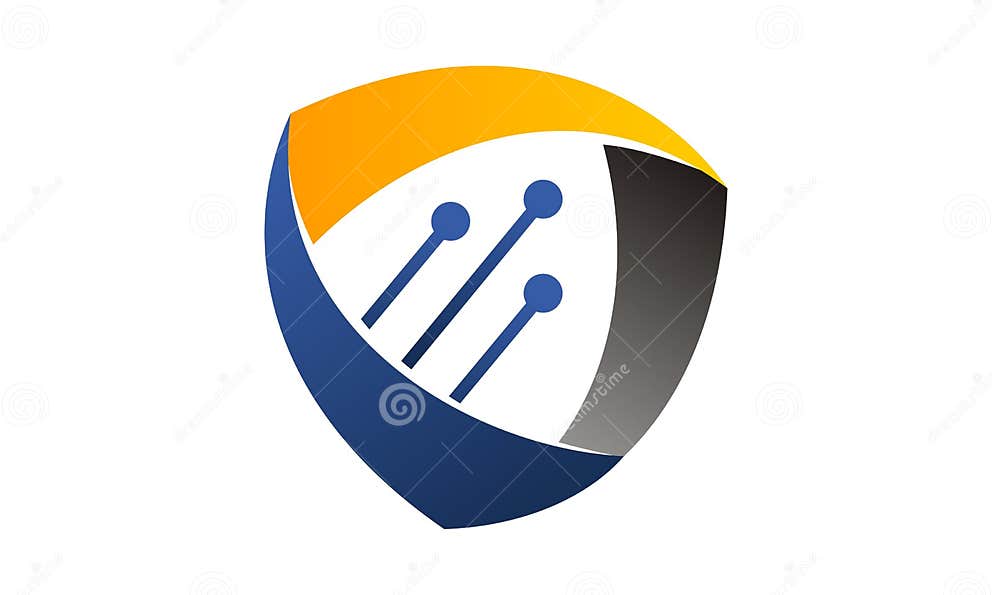 Dynamic Shield Technology stock vector. Illustration of classic - 106076573
