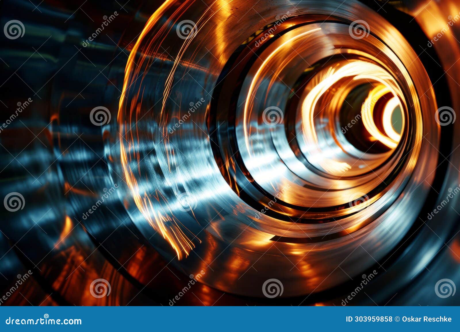A Dynamic Shot of an Inductor in Action, Emphasizing the Flow of ...