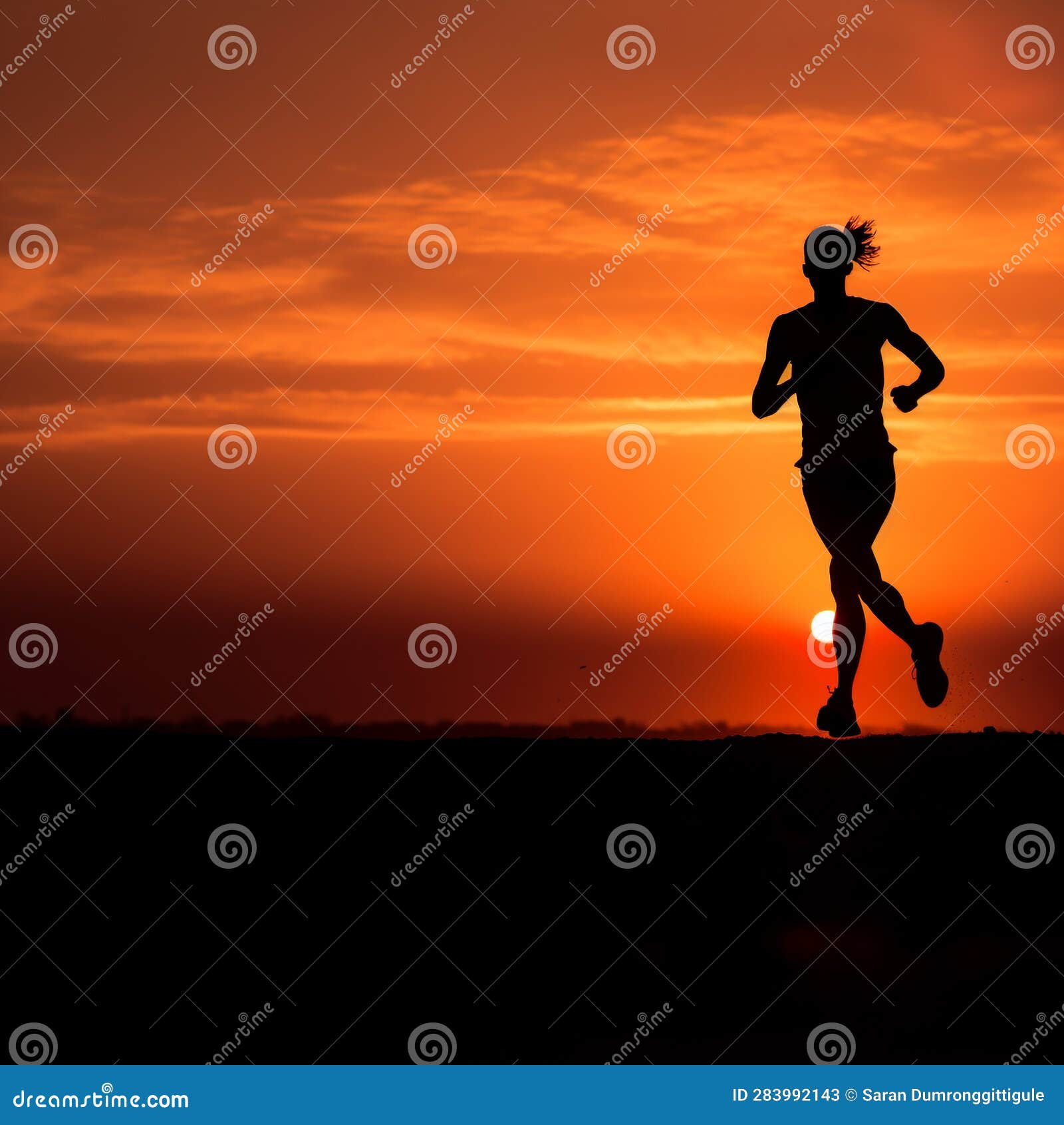 Running into the Sunrise - a Symbol of Endurance and Determination ...