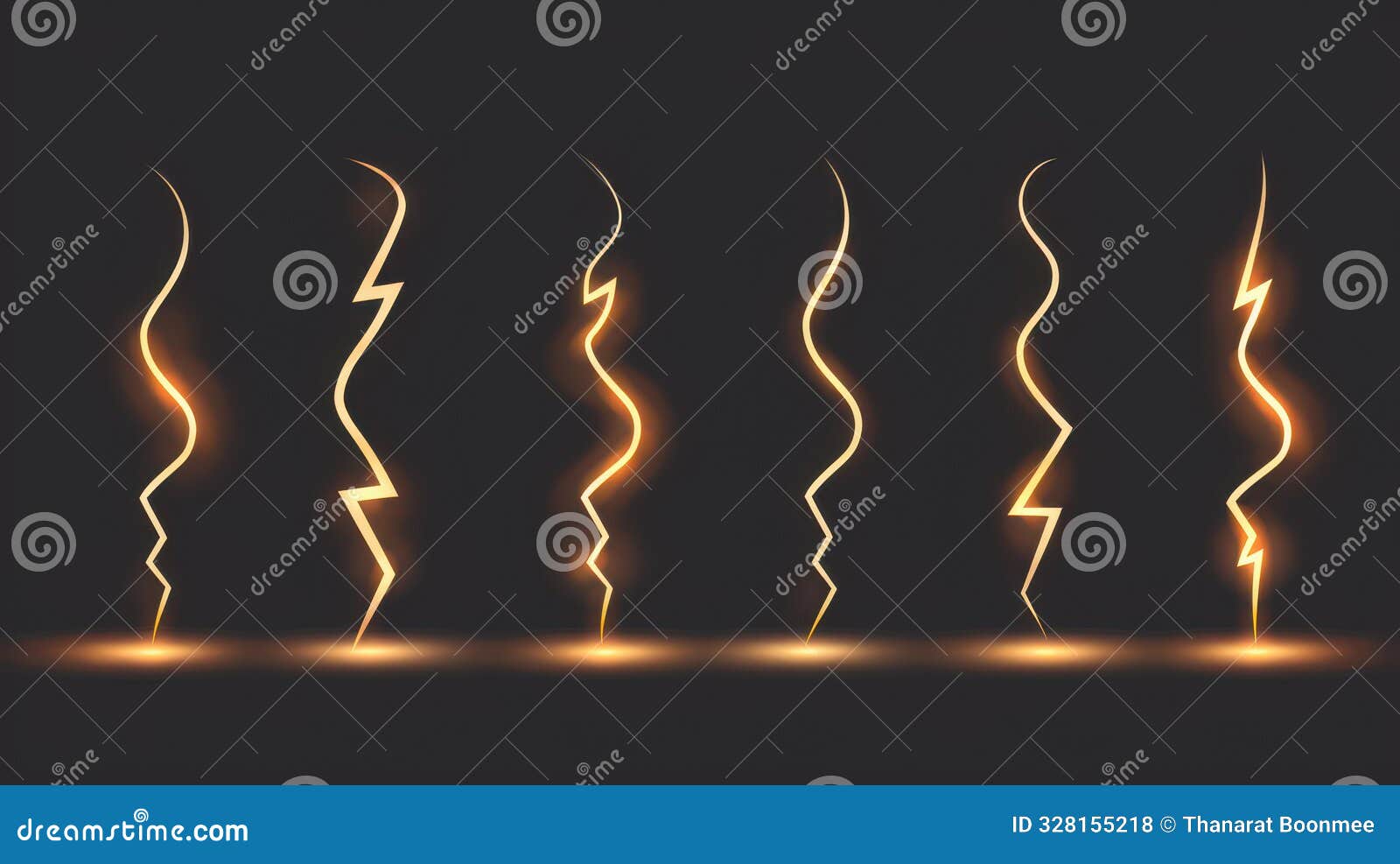 Dynamic Silhouettes of Lightning Bolts Create a Striking Visual Effect ...