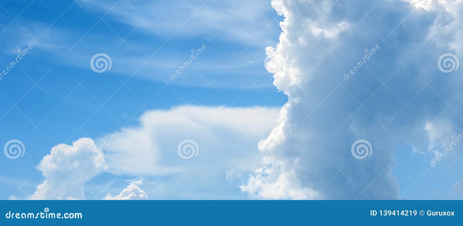 Dynamic Sky and Clouds with Copy Space. Abstract Wallpaper Stock Image ...