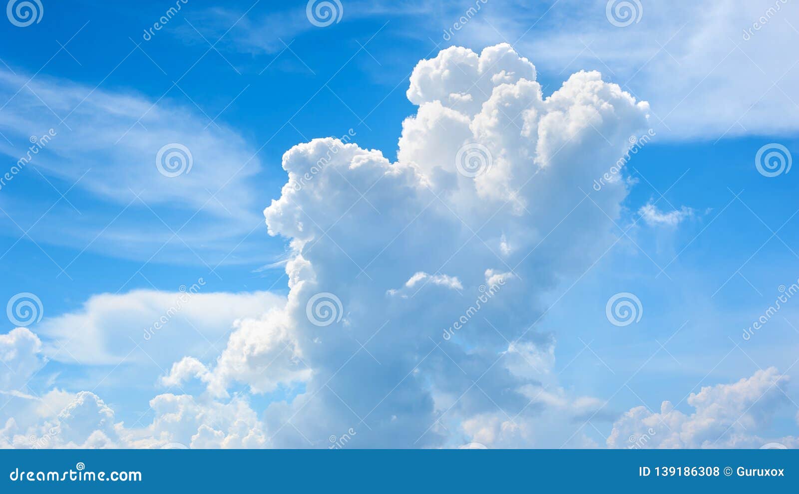 Dynamic Sky and Clouds with Copy Space. Abstract Wallpaper Stock Photo ...