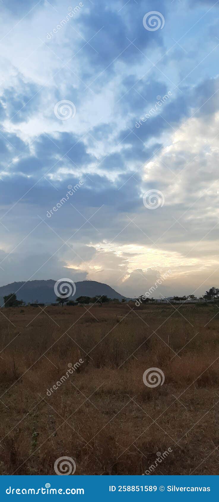 A Dynamic Sky during Sunset Evening Stock Image - Image of sunset ...