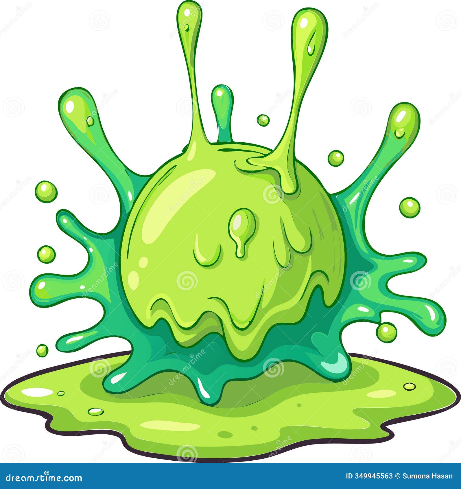 Dynamic Slime Splash Vector Art for Bold and Creative Designs Stock ...
