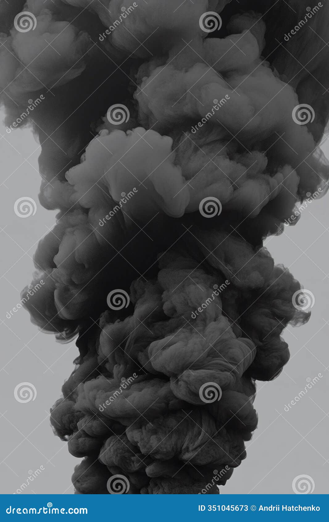 Dynamic Smoke Exploding Outwards With Dramatic Effect Stock Photography ...