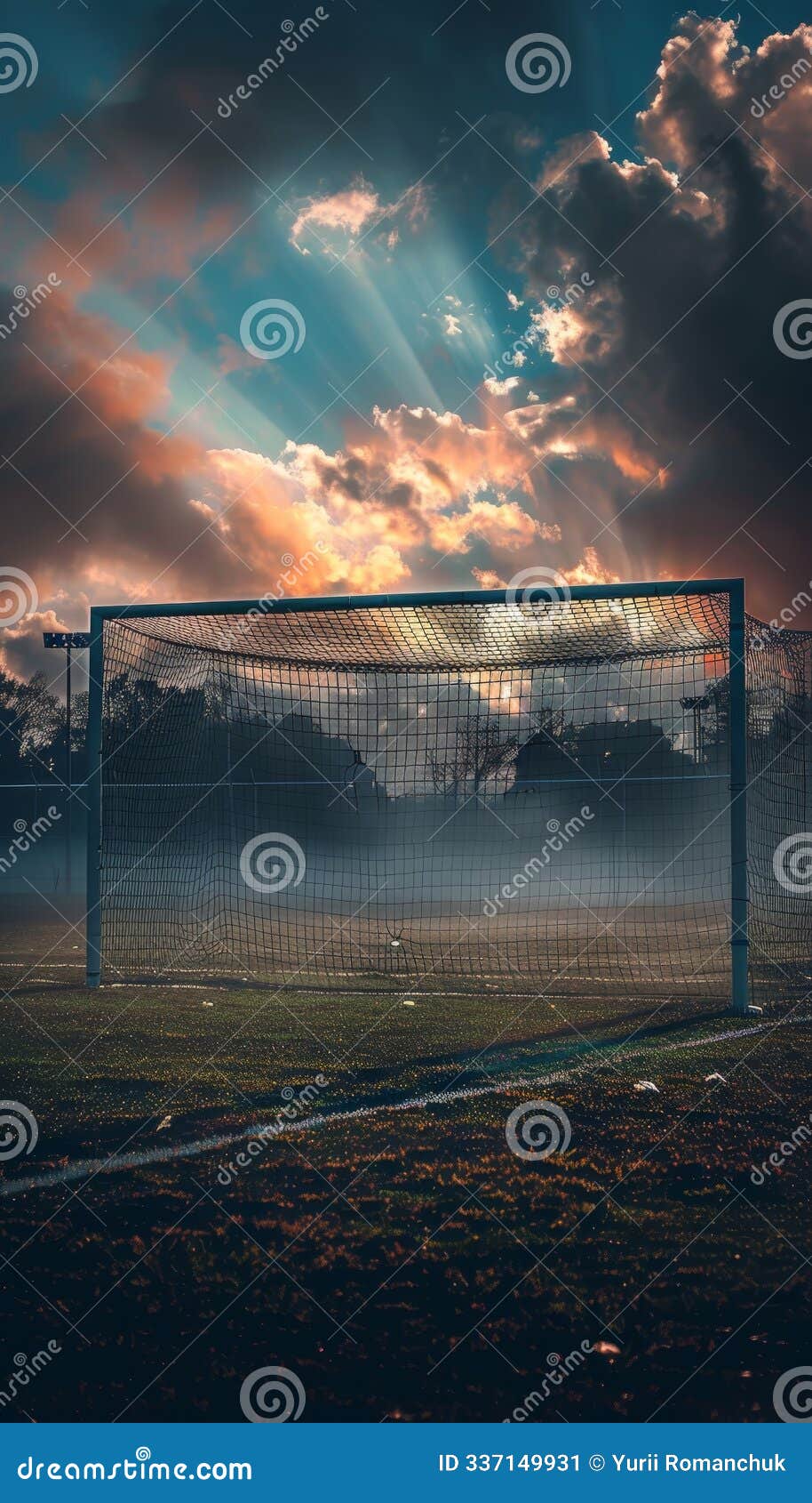 Dynamic Soccer Goal Displaying Official Dimensions in an Engaging Game ...