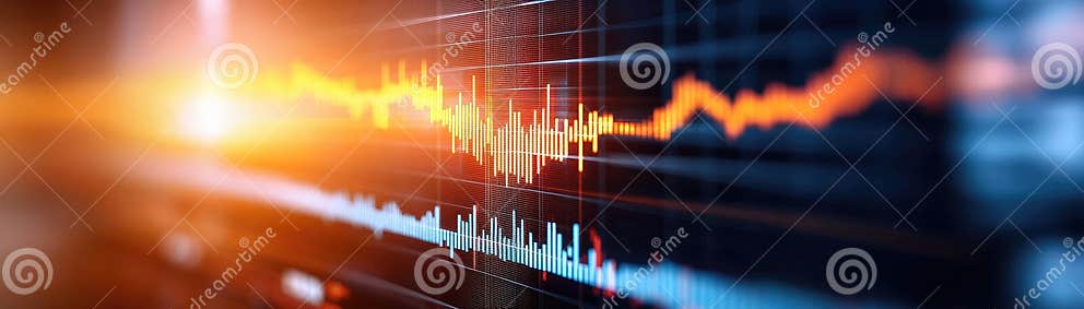 Dynamic Sound Wave Graph with Vibrant Colors Representing Audio ...