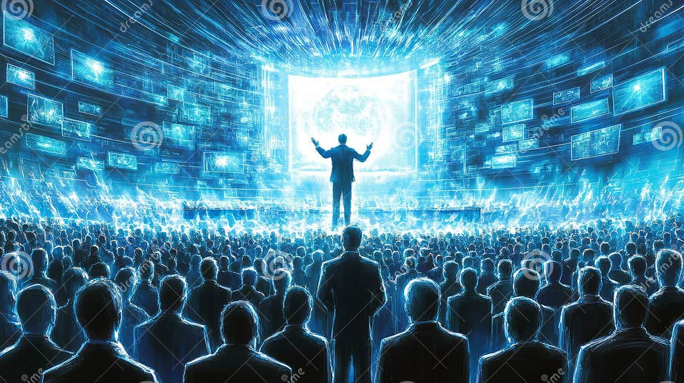 Dynamic Speaker Engaging an Enthusiastic Audience with Captivating ...