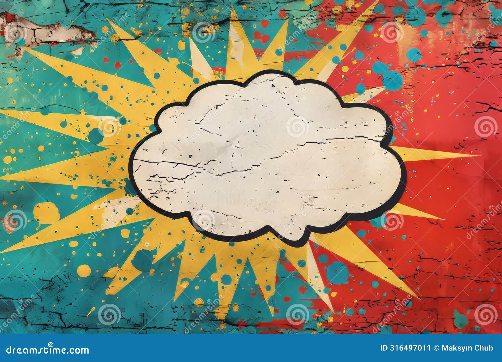 Dynamic Speech Bubble In Abstract Comic Panel Evokes Action And ...